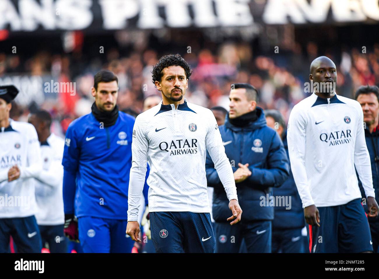 Marquinhos (Marcos Aoas Correa) during the public training of the Paris ...