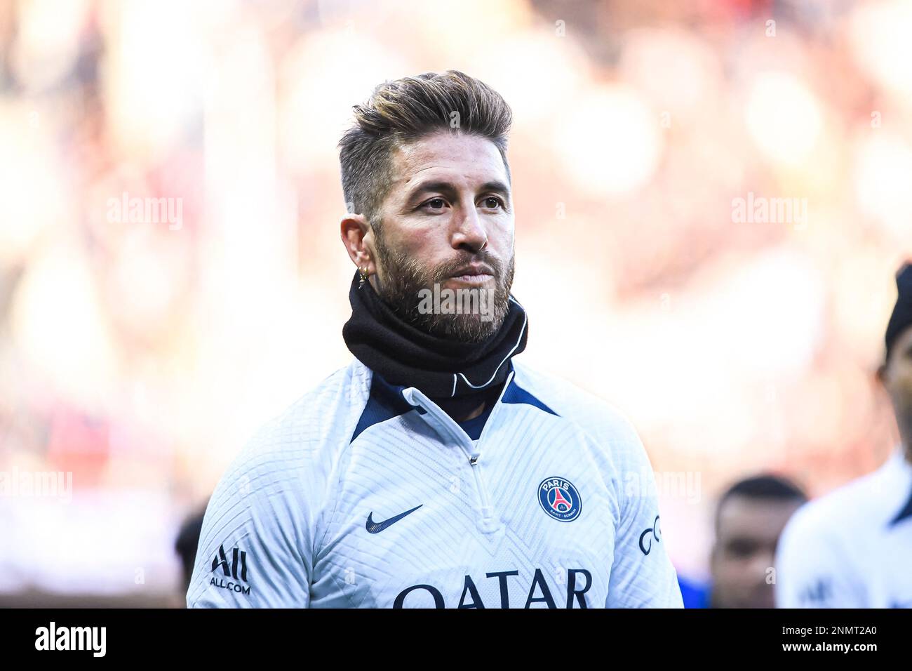 Sergio Ramos Garcia during the public training of the Paris Saint ...