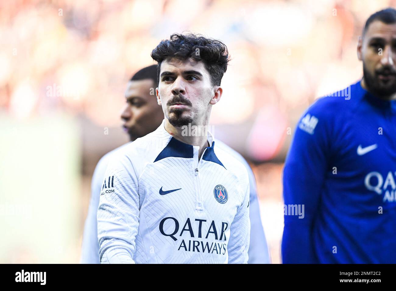 Vitor Machado Ferreira (Vitinha) during the public training of the ...