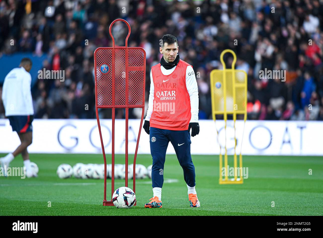 Lionel (Leo) Messi during the public training of the Paris Saint ...