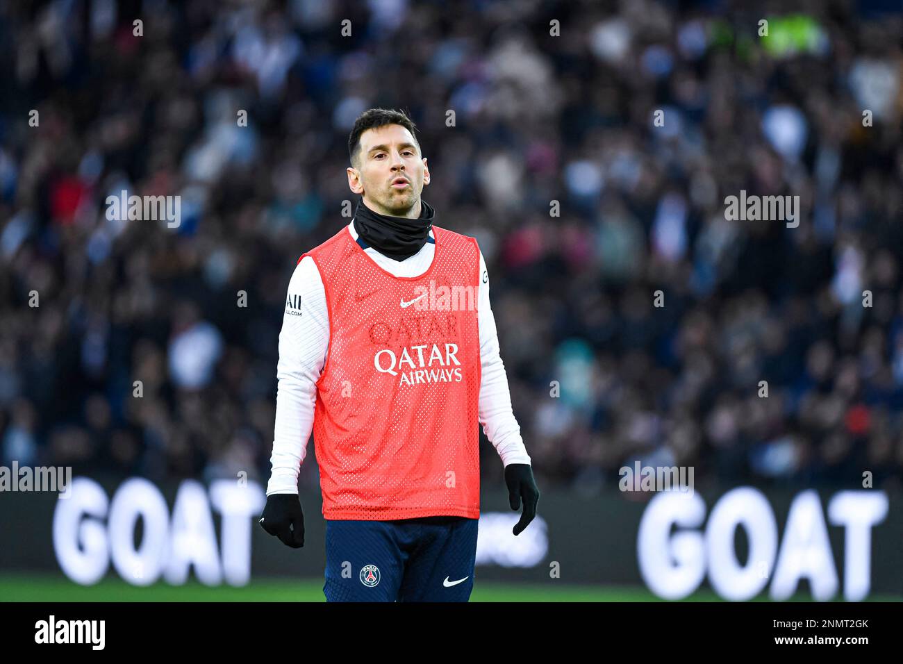 Lionel (Leo) Messi during the public training of the Paris Saint ...