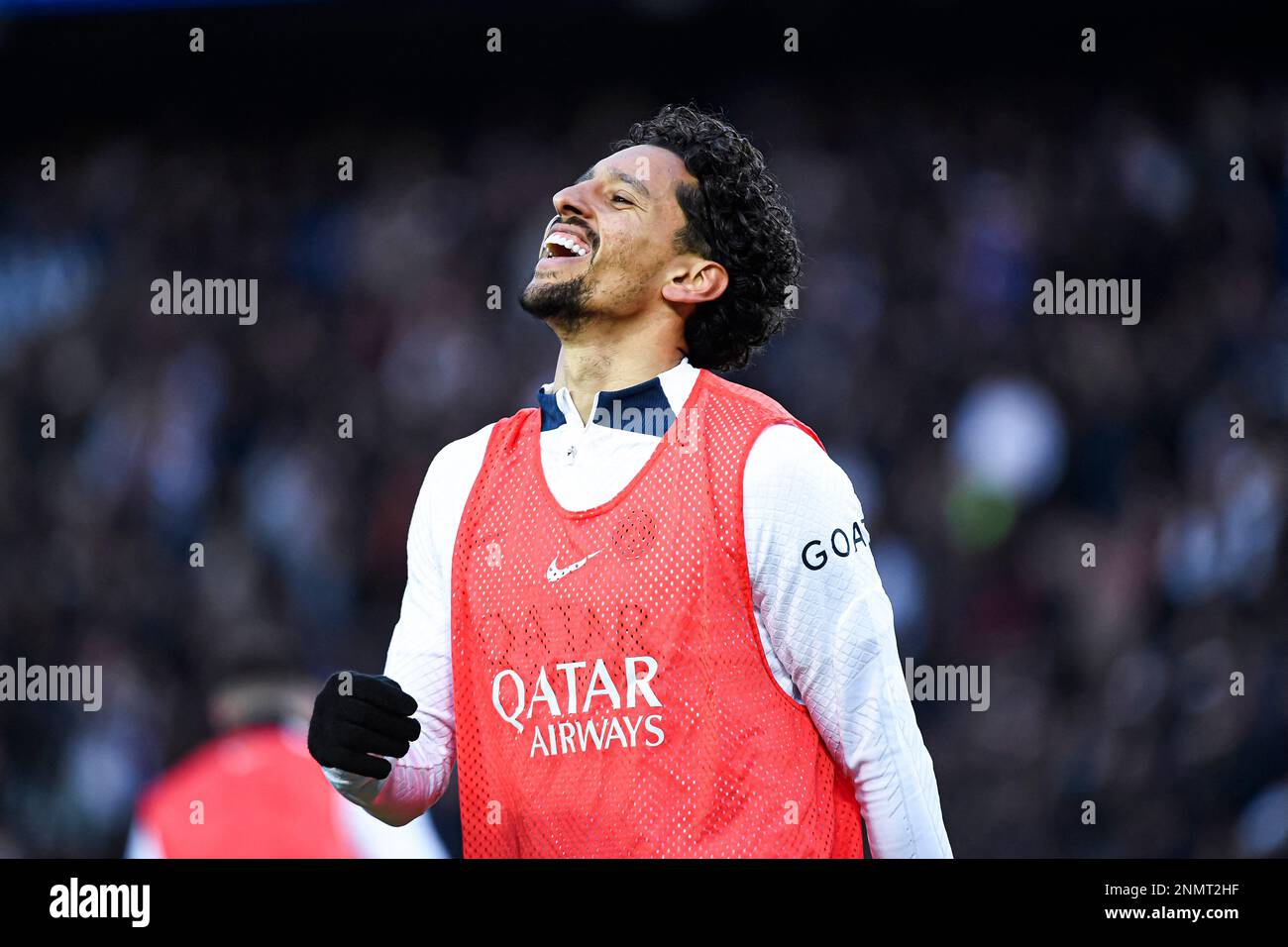 Marquinhos (Marcos Aoas Correa) during the public training of the Paris ...
