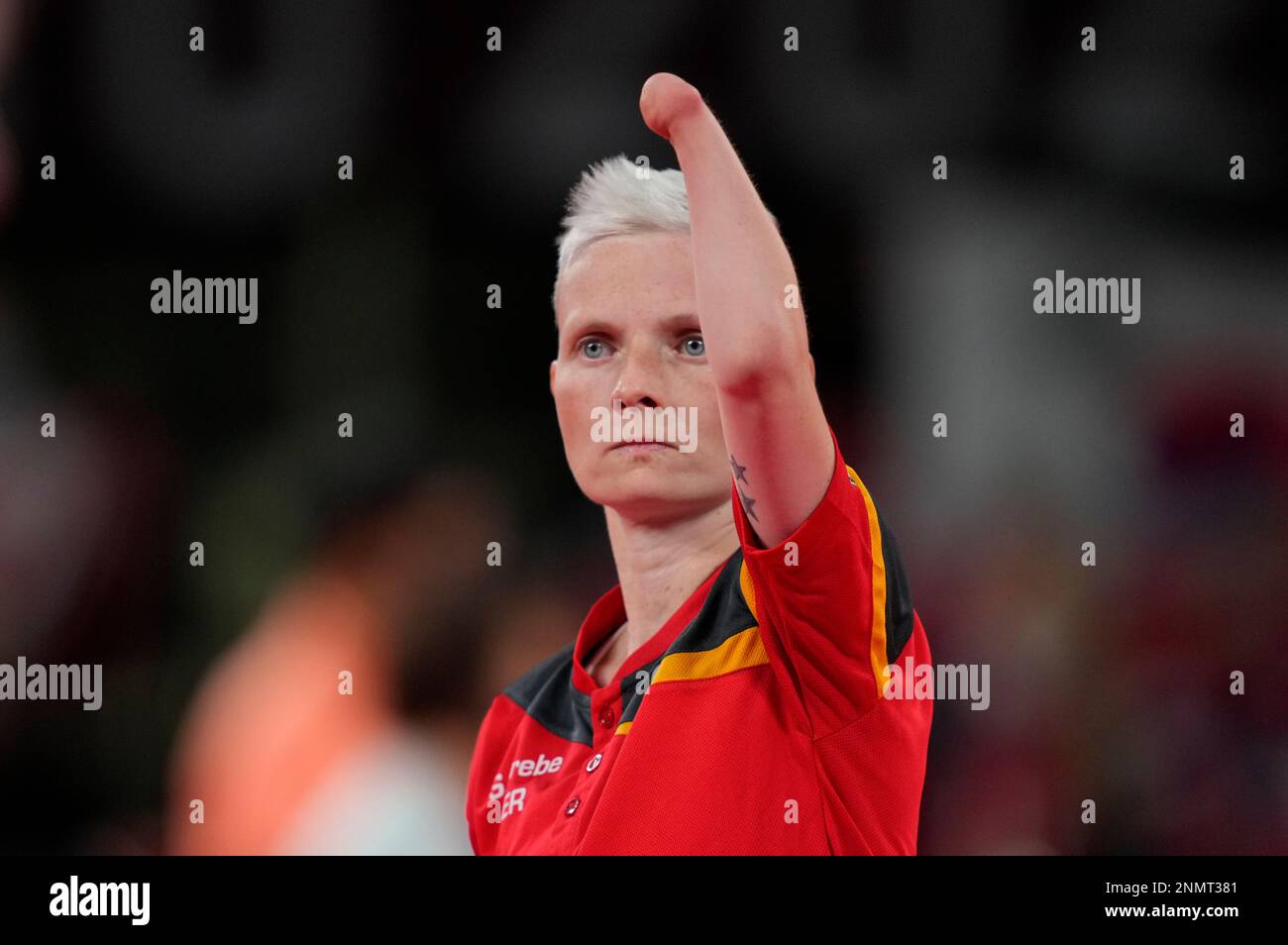 August 26, 2021:Stephanie Grebe from Germany during table tennis at the ...