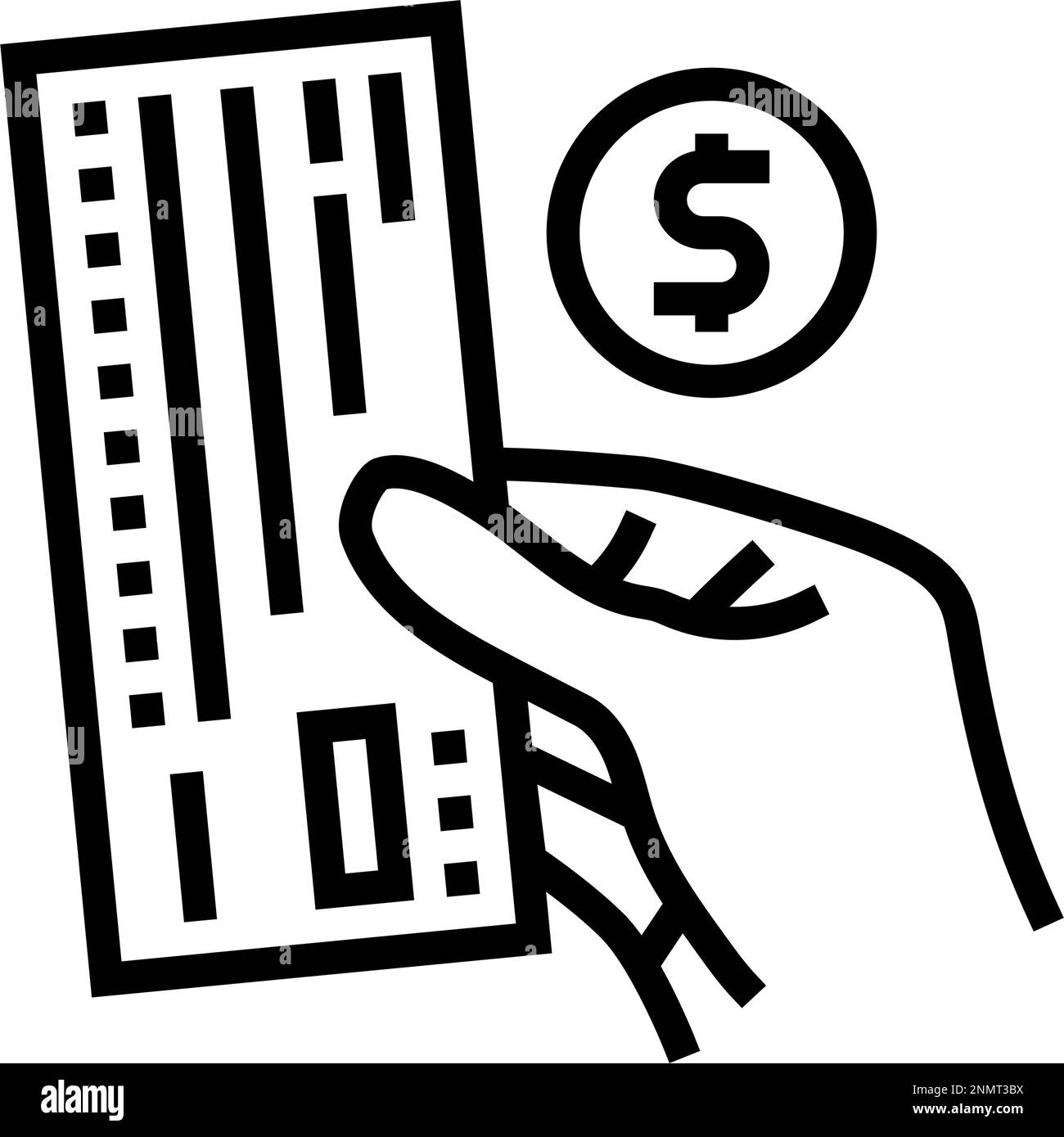 check payment line icon vector illustration Stock Vector Image & Art ...