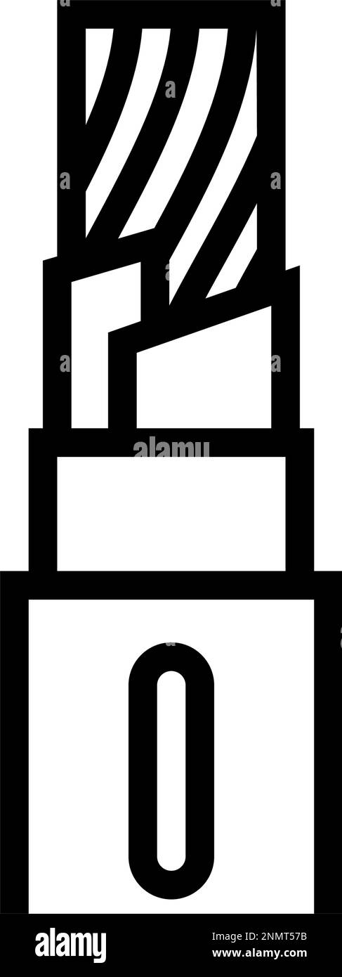 fire resistant cable wire line icon vector illustration Stock Vector ...