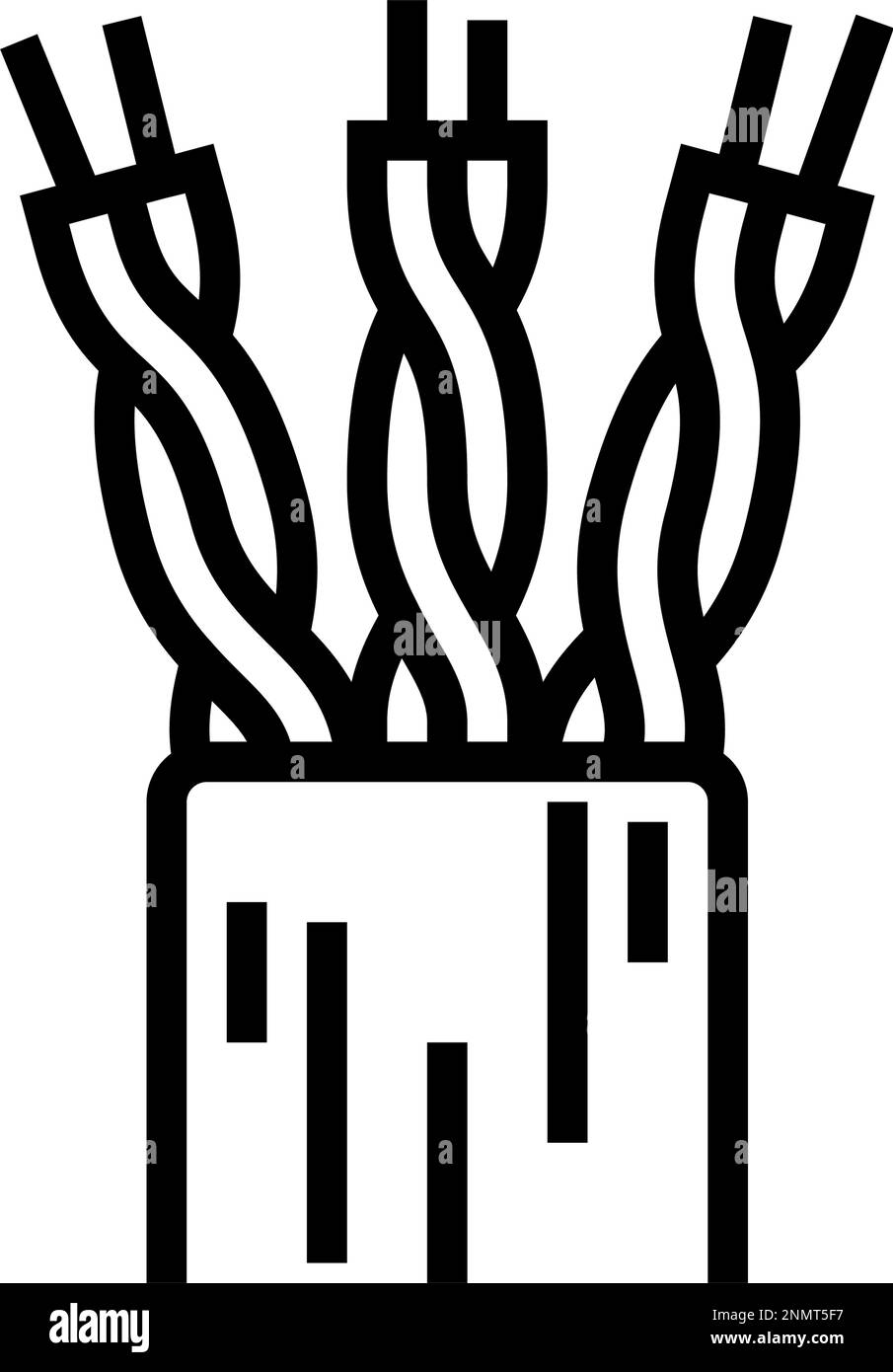 lan cable wire line icon vector illustration Stock Vector Image & Art ...