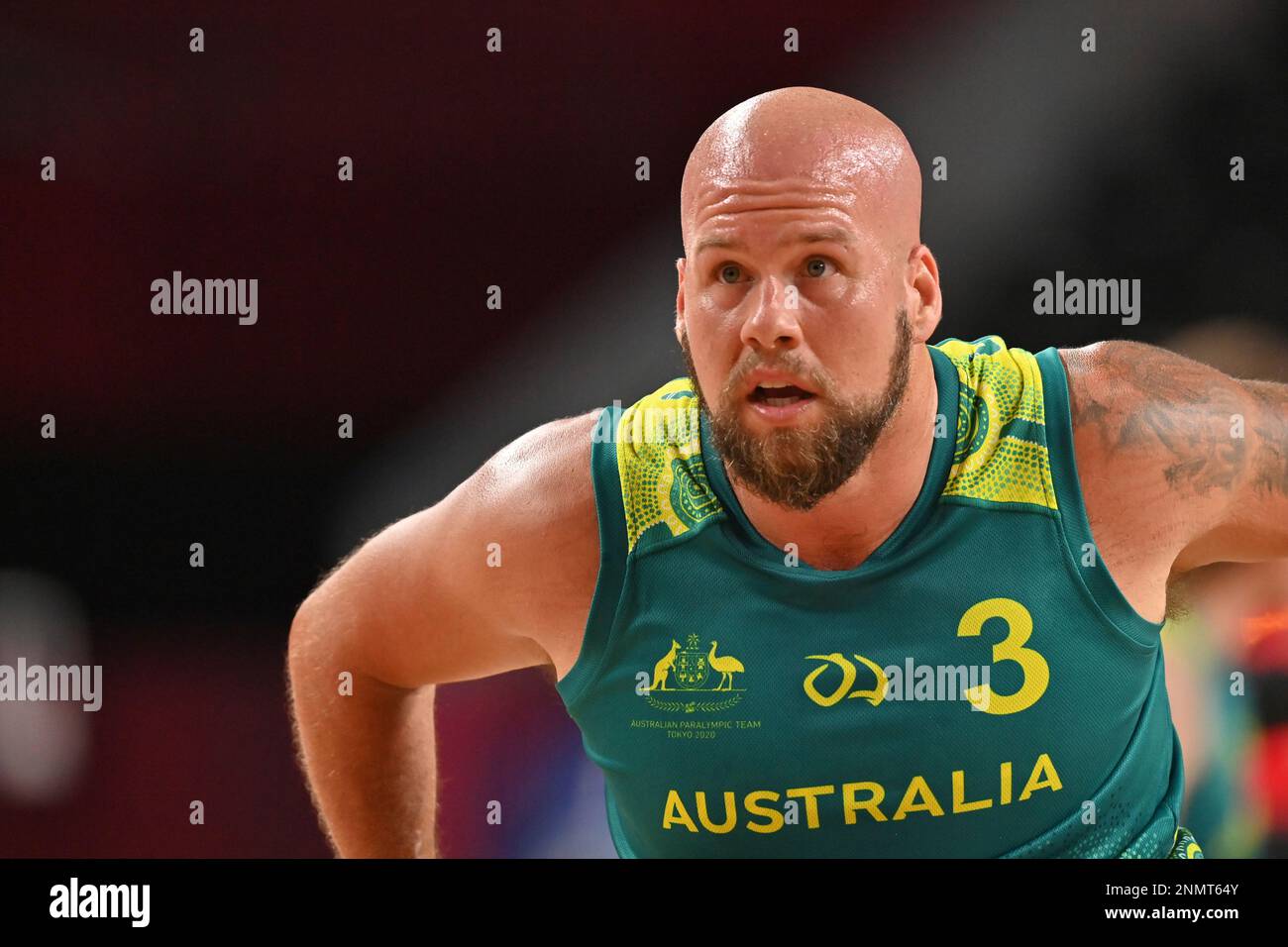 Australia's BATT Ryley competes during the Wheelchair Rugby Pool Phase ...