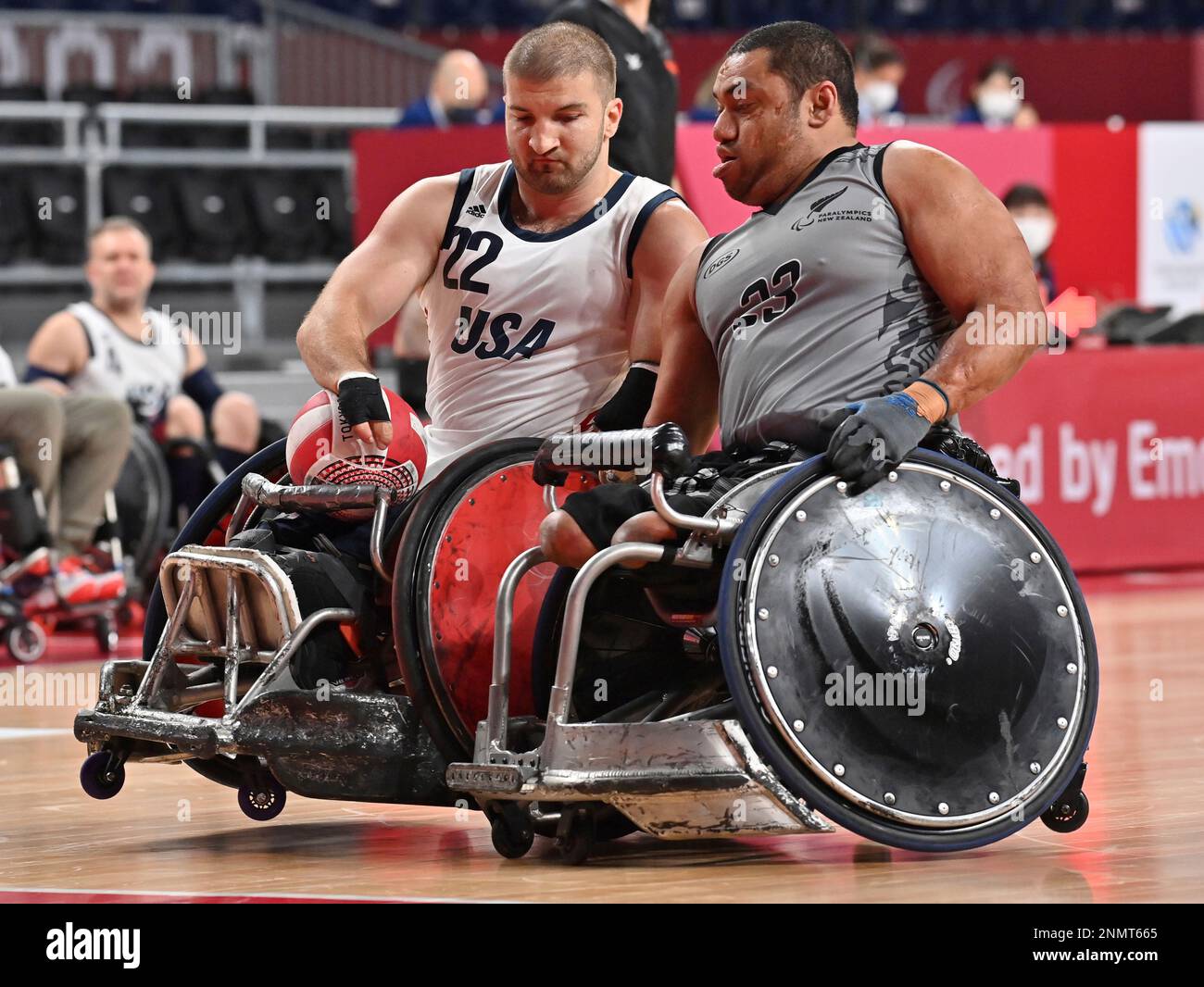 PUDERBAUGH Kory (L) of U.S.A. and KONEFERENISI Barney of New Zealand ...
