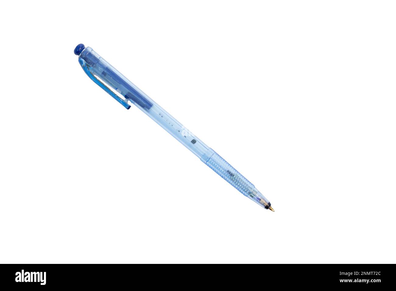 Blue ball pen isolated on white background Stock Photo - Alamy