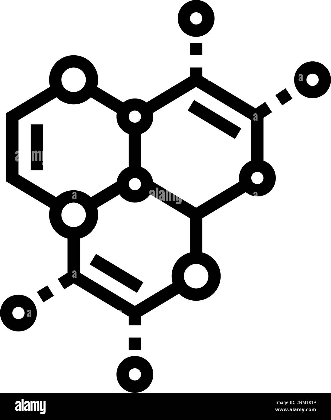 scientific molecular structure line icon vector illustration Stock ...