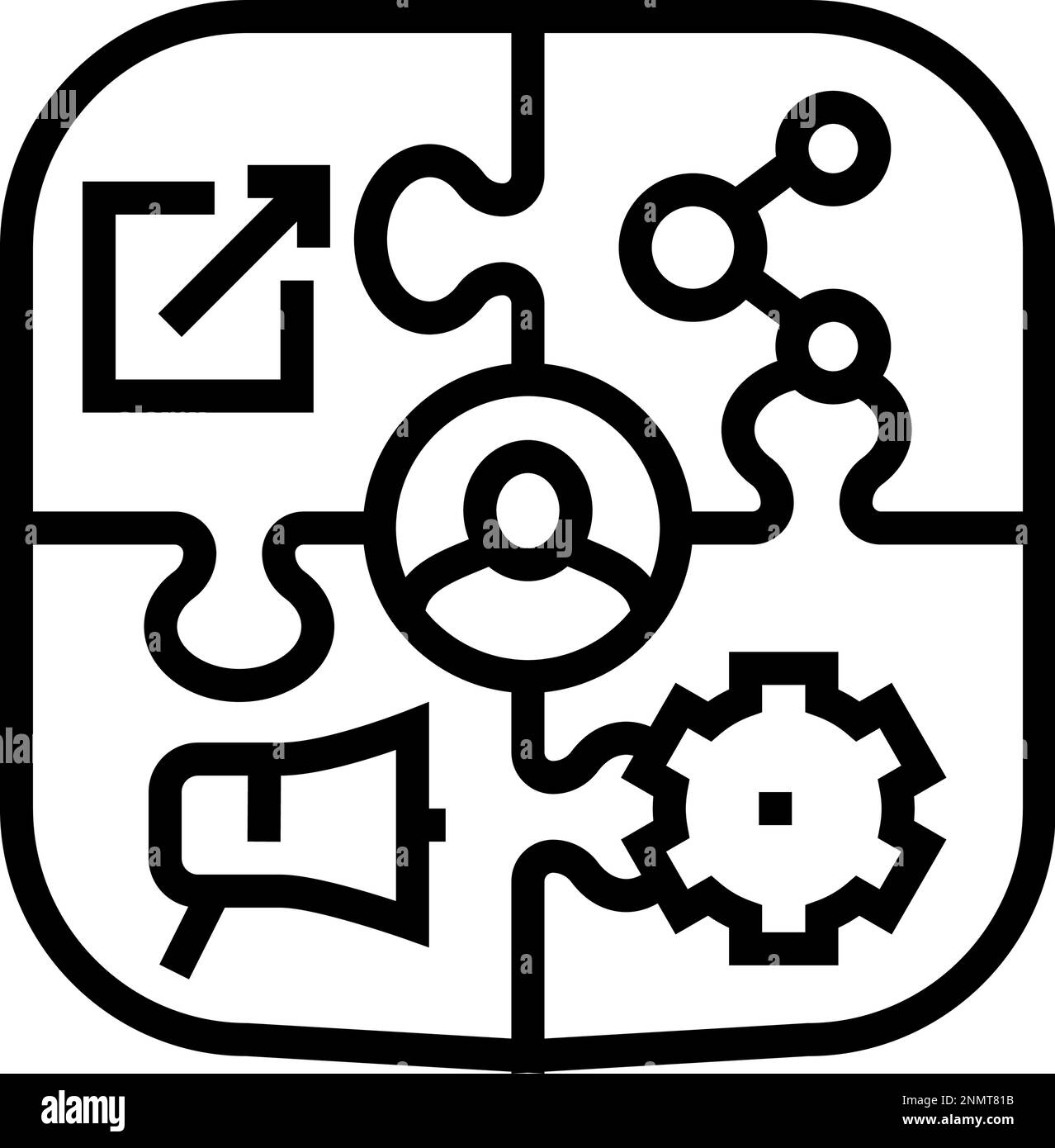 content syndication lead line icon vector illustration Stock Vector ...