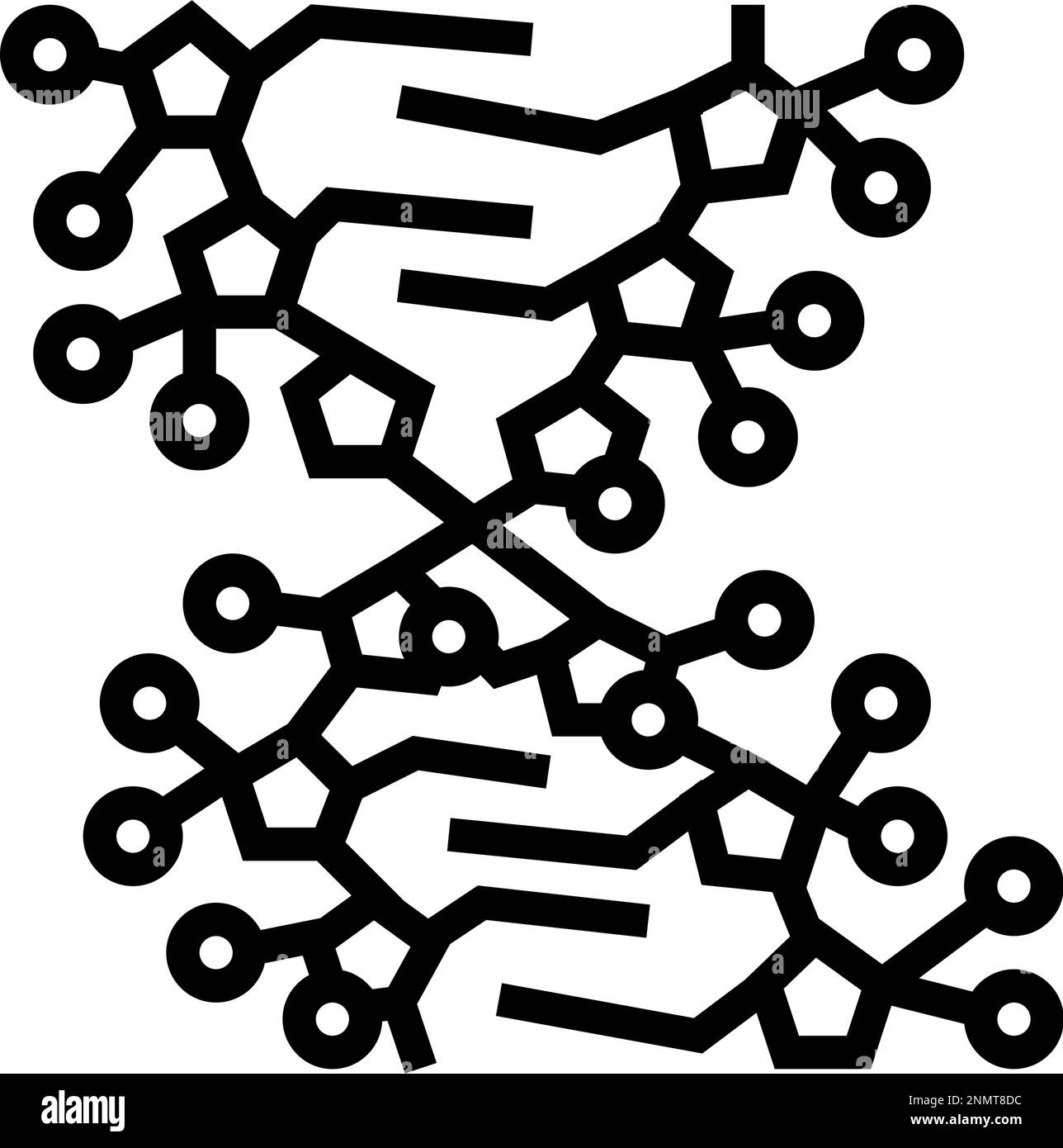 gene molecular structure line icon vector illustration Stock Vector ...