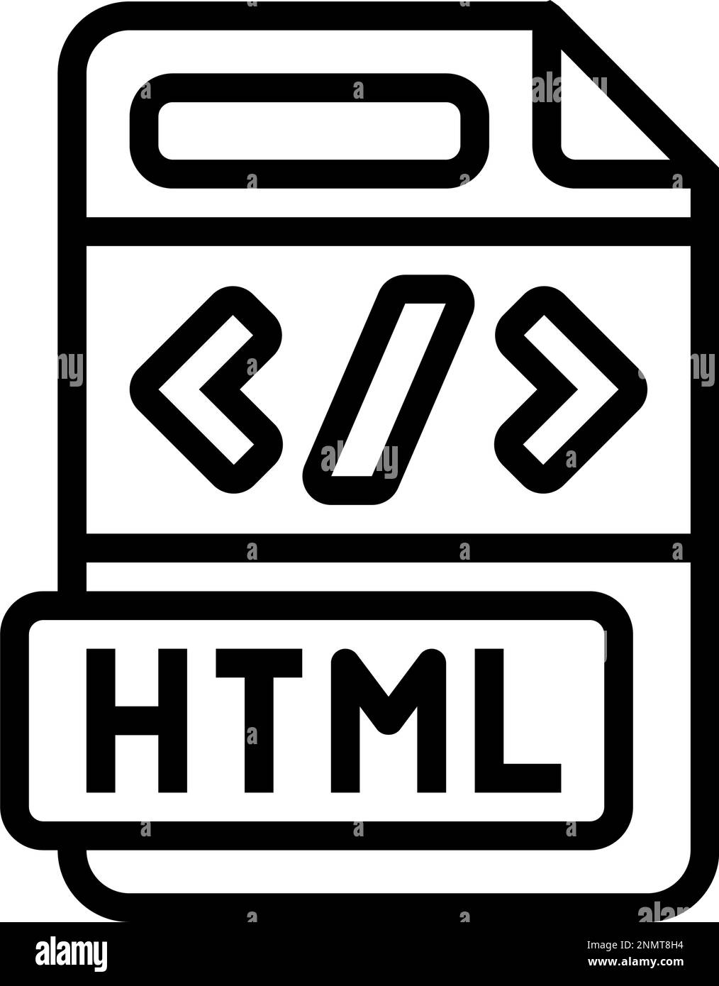 html file format document line icon vector illustration Stock Vector Image & Art - Alamy
