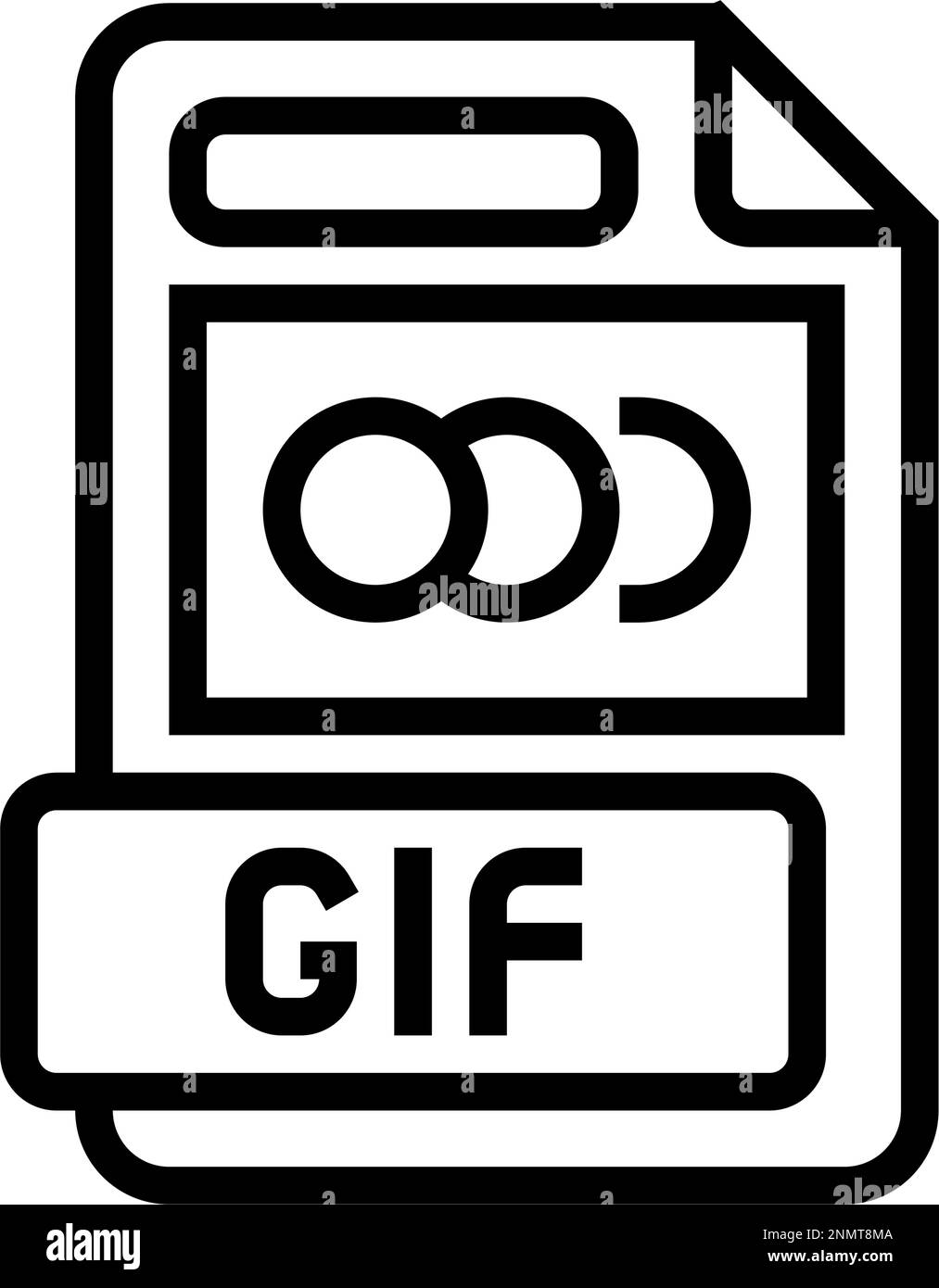 File Format Document Line Icon Vector Illustration Stock Vector