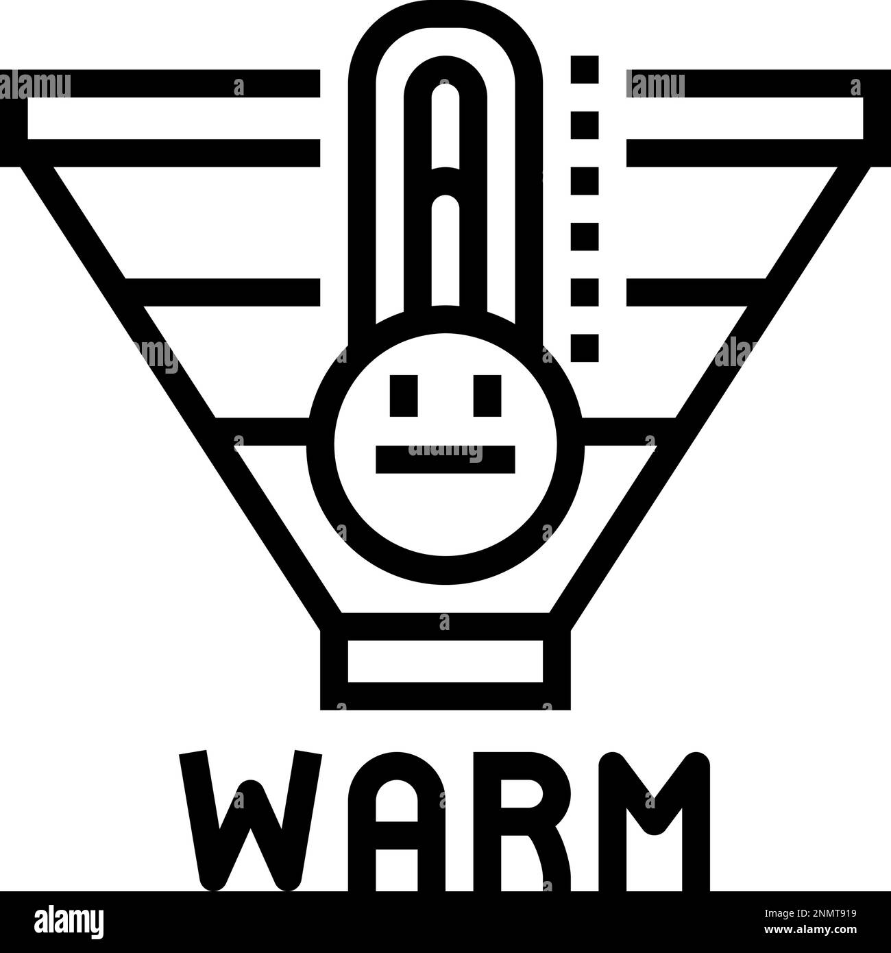 warm leads line icon vector illustration Stock Vector Image & Art - Alamy
