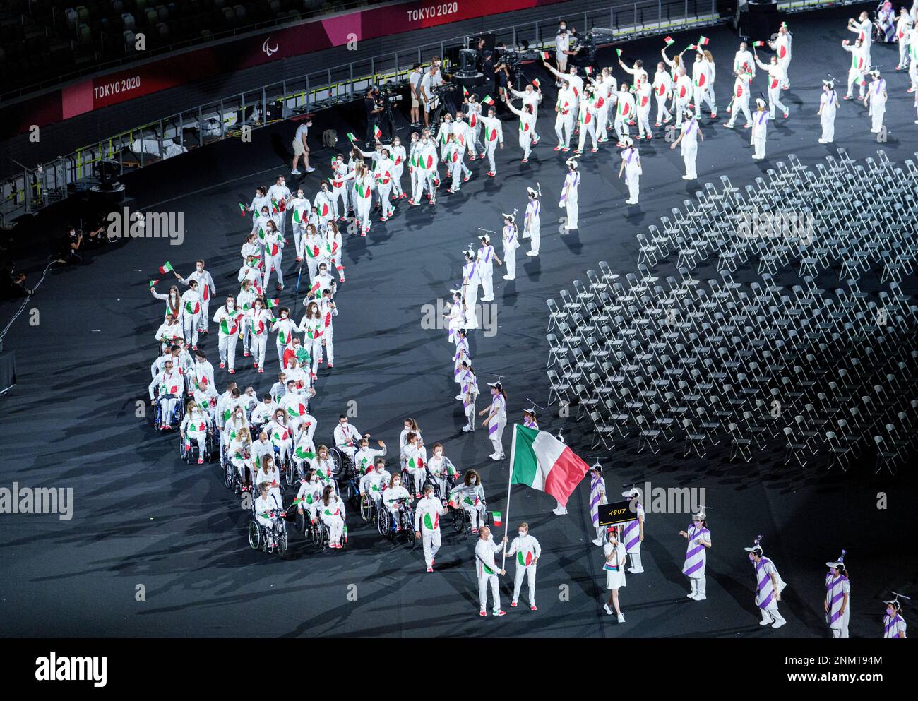 The Italy Paralympic Team athletes Beatrice Maria Vio (Wheelchair ...
