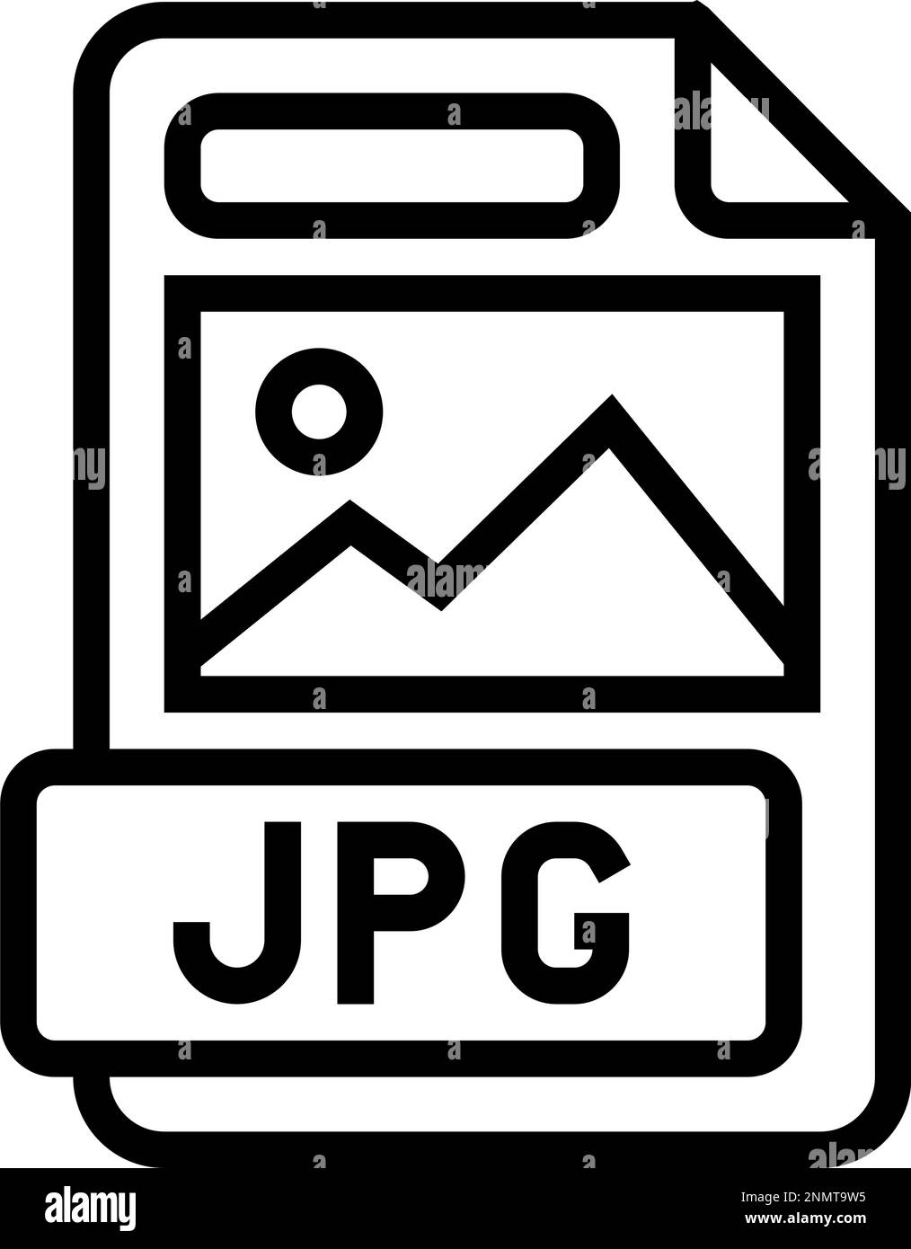 File Format Document Line Icon Vector Illustration Stock Vector