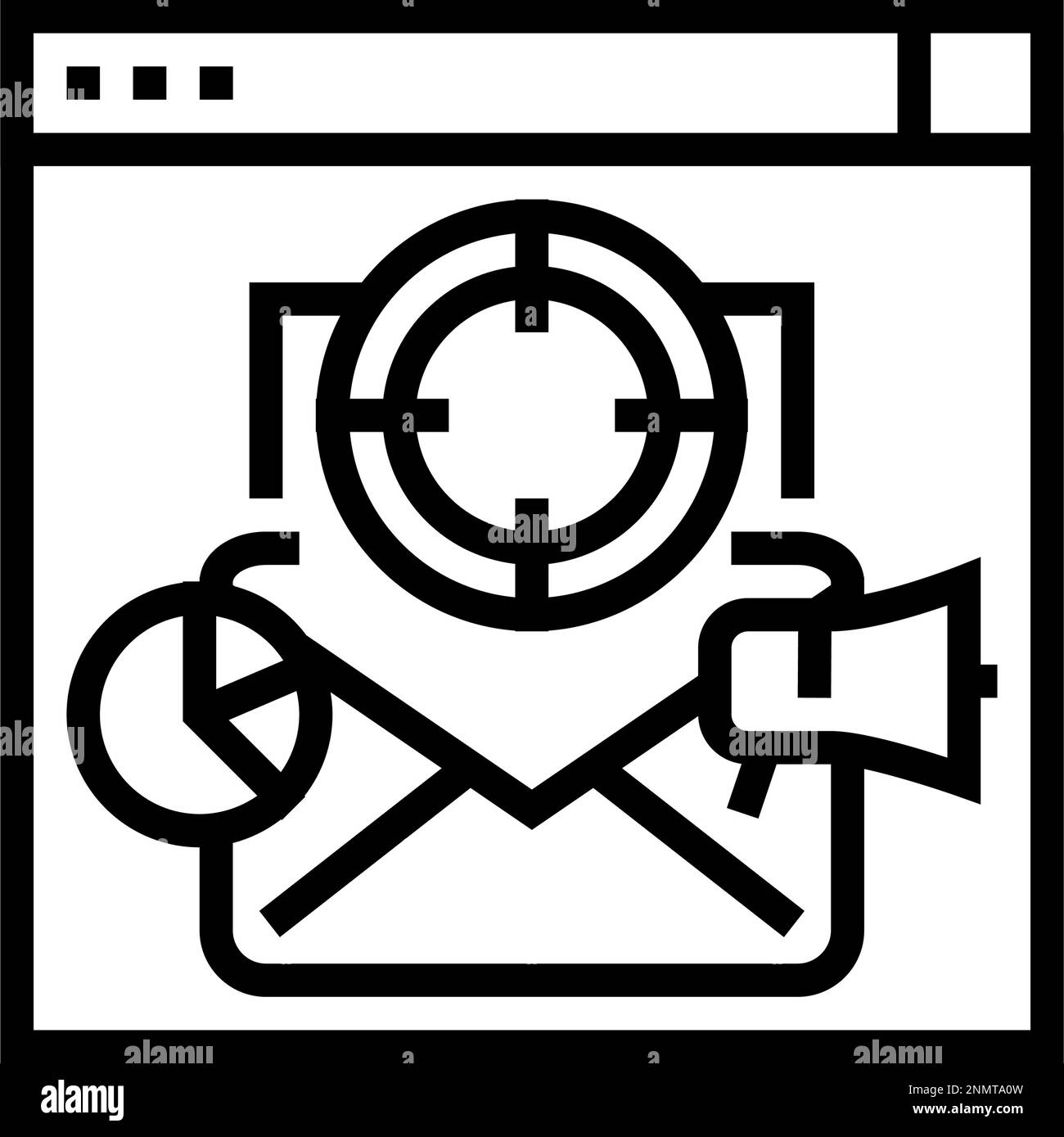 email marketing line icon vector illustration Stock Vector Image & Art ...