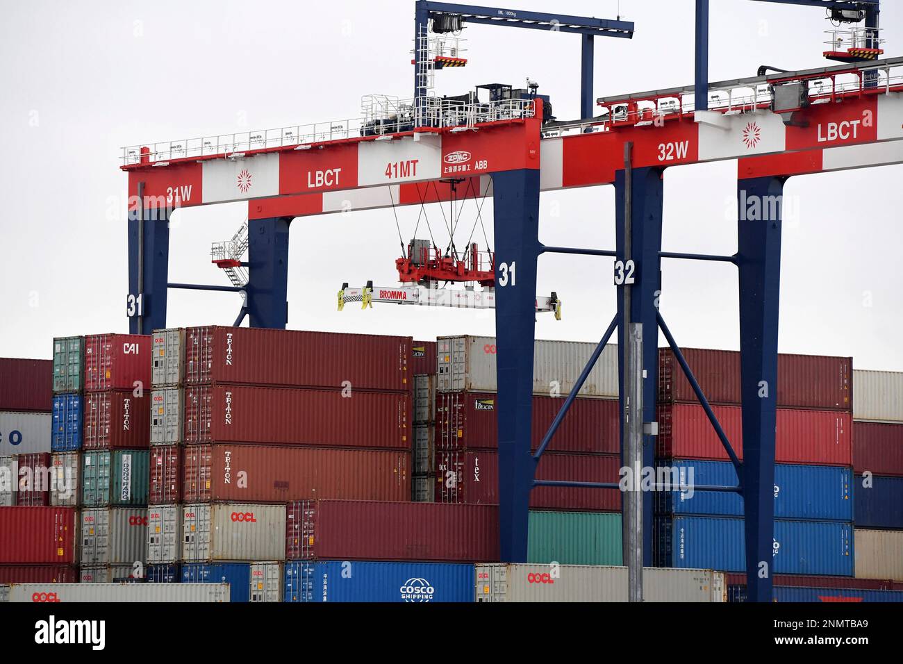 The Port of Long Beach held a press conference in celebration of ...