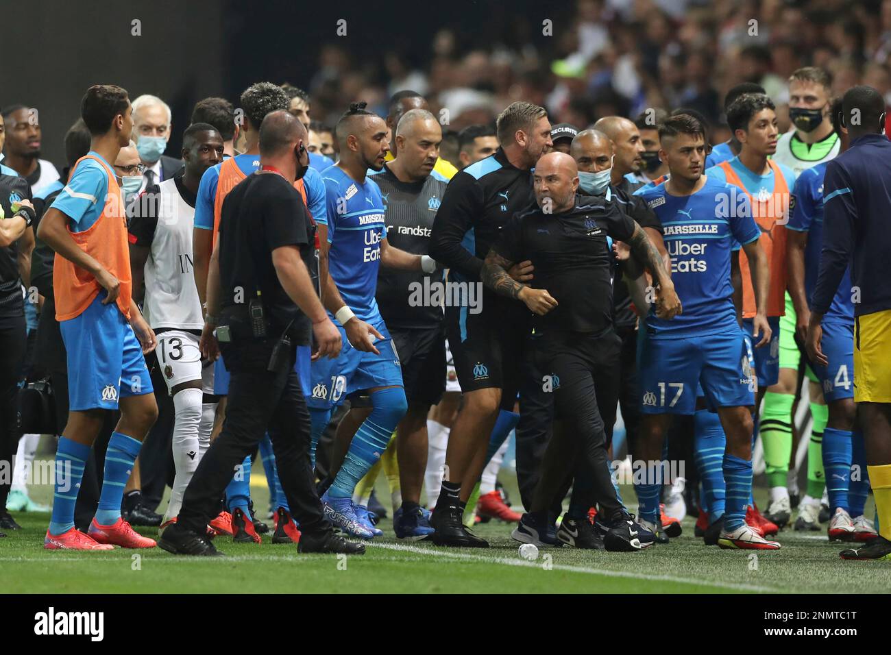 August 22, 2021, Nice, United Kingdom: Nice, France, 22nd August 2021. Jorge Sampaoli Head coach ...