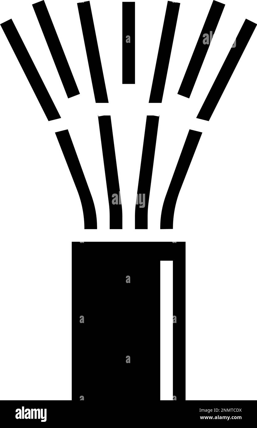 phone wire cable glyph icon vector illustration Stock Vector Image ...