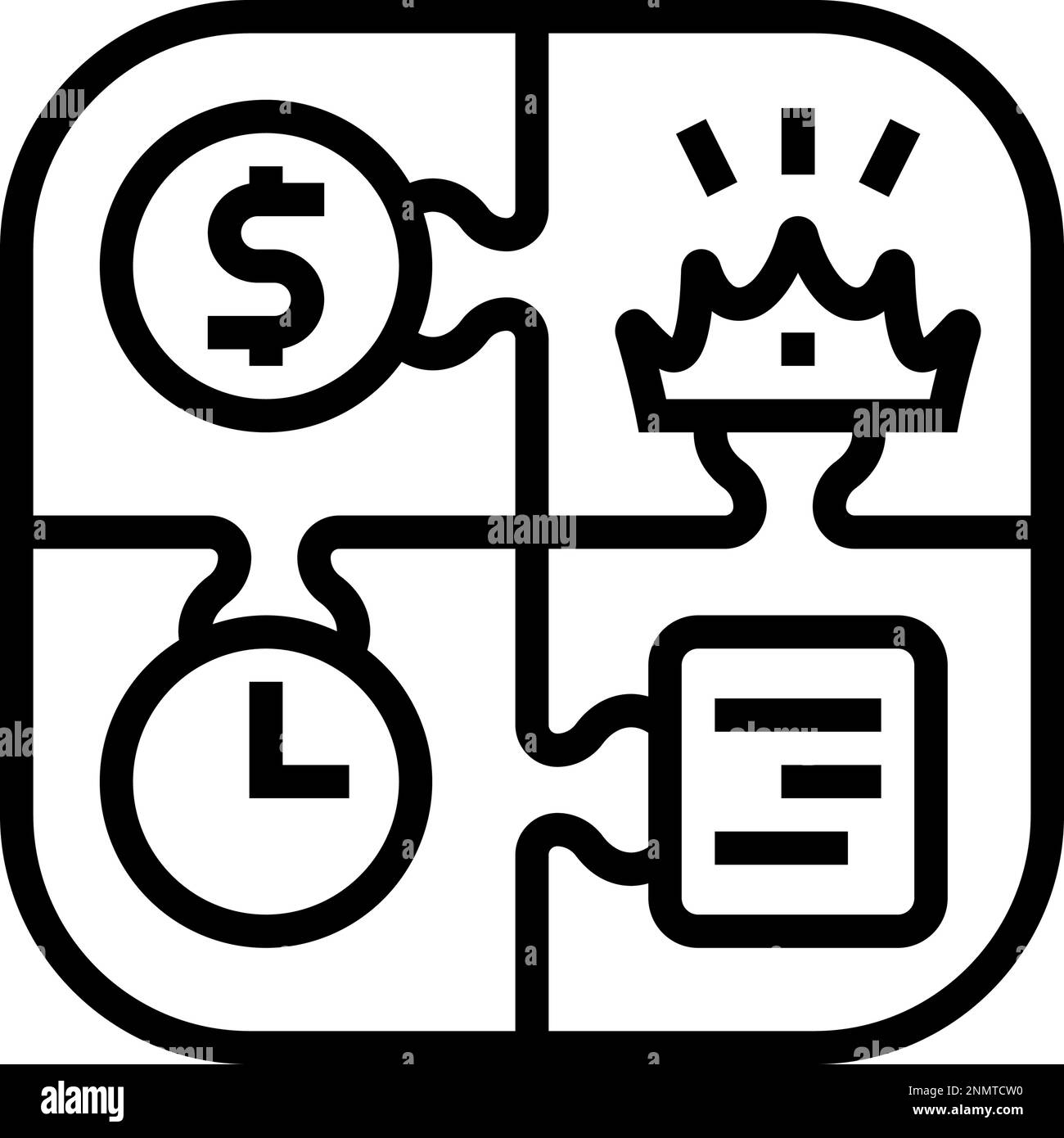 budget authority needs timeline line icon vector illustration Stock ...