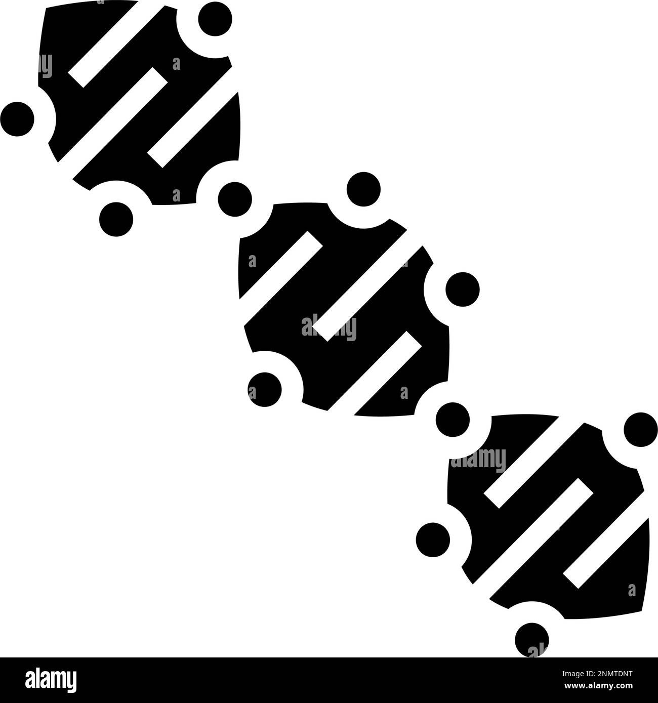 dna molecular structure glyph icon vector illustration Stock Vector ...