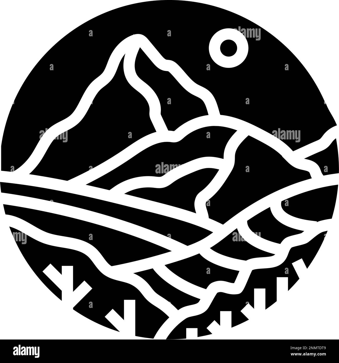 Rocky mountain map Black and White Stock Photos & Images - Alamy