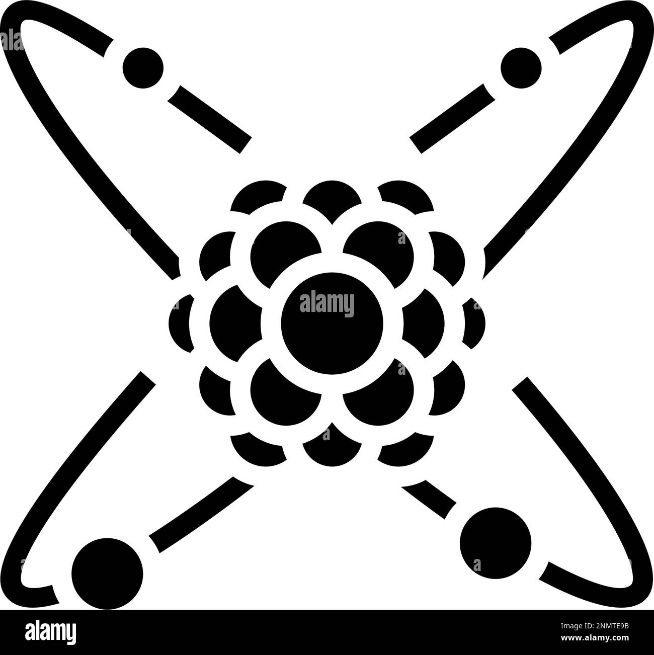 cell molecular structure glyph icon vector illustration Stock Vector ...