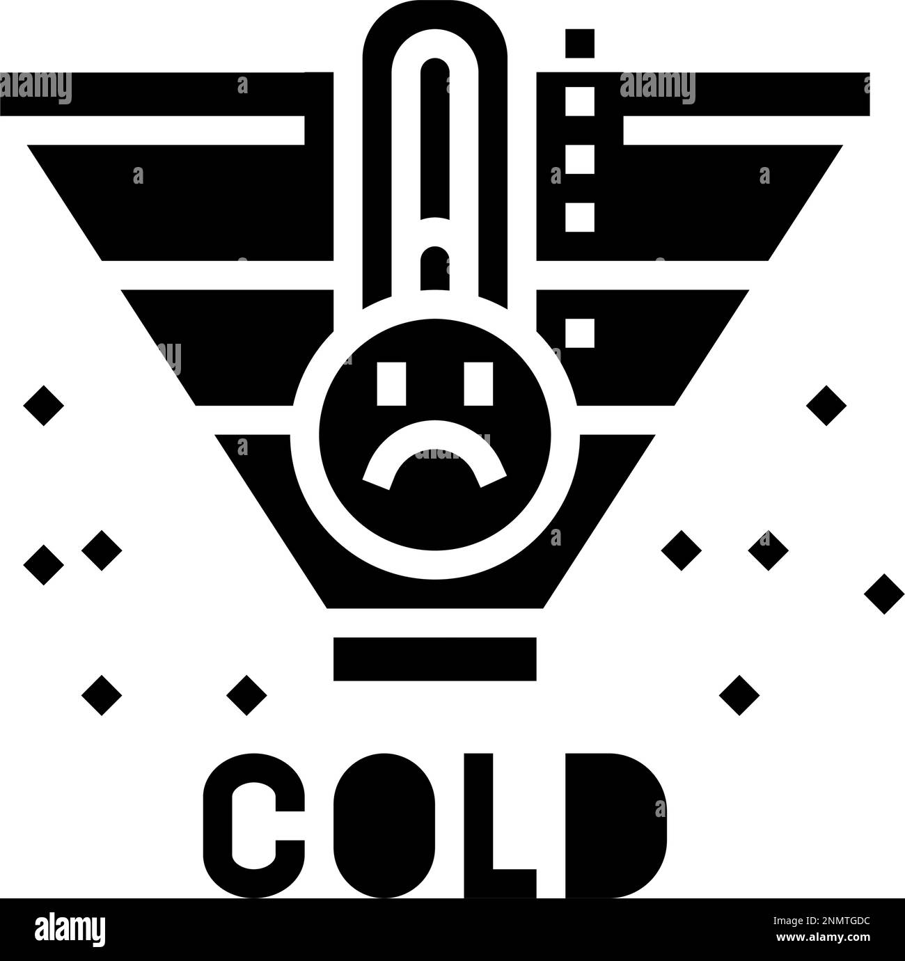 cold leads glyph icon vector illustration Stock Vector Image & Art - Alamy