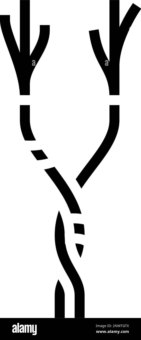 twisted pair cable glyph icon vector illustration Stock Vector Image ...