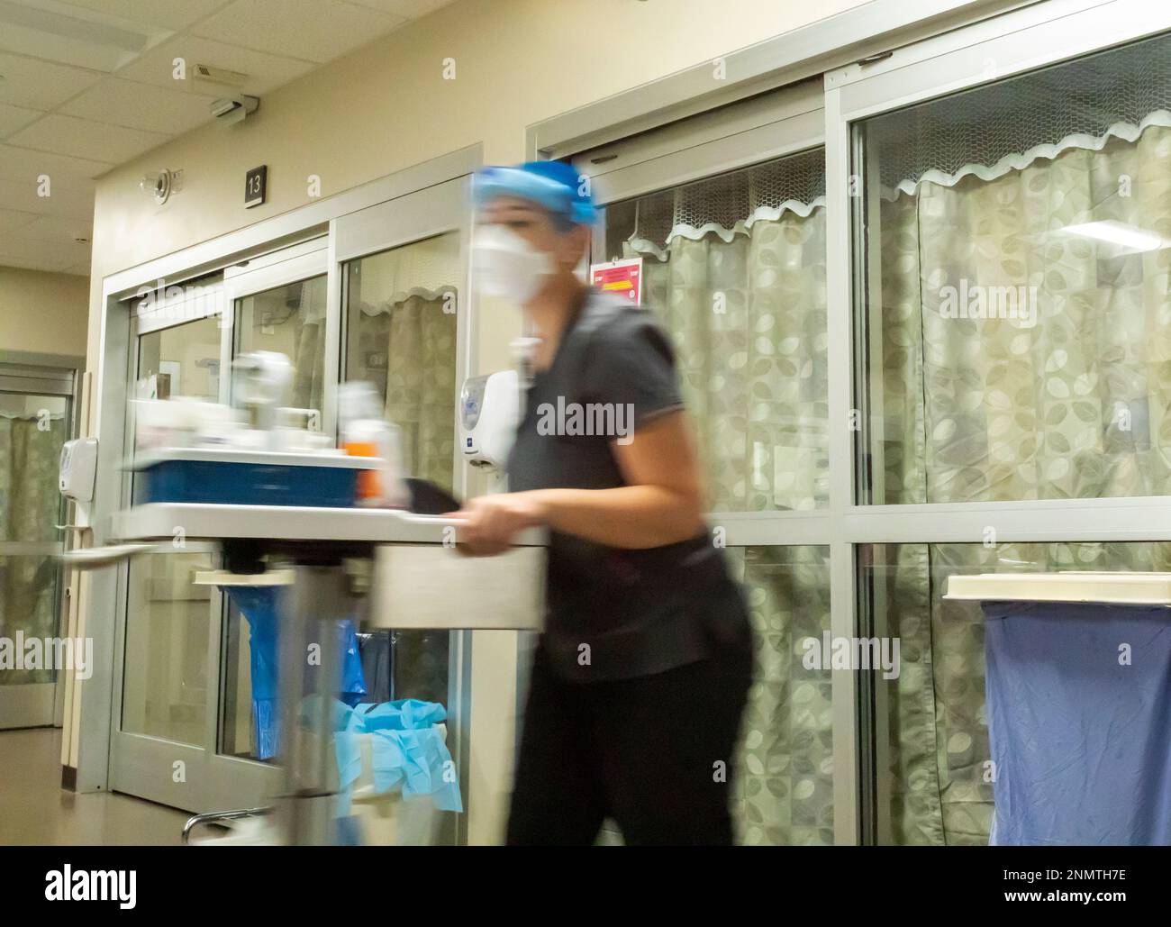 In this Thursday, Aug. 19, 2021, photo, a member of the Emergency ...