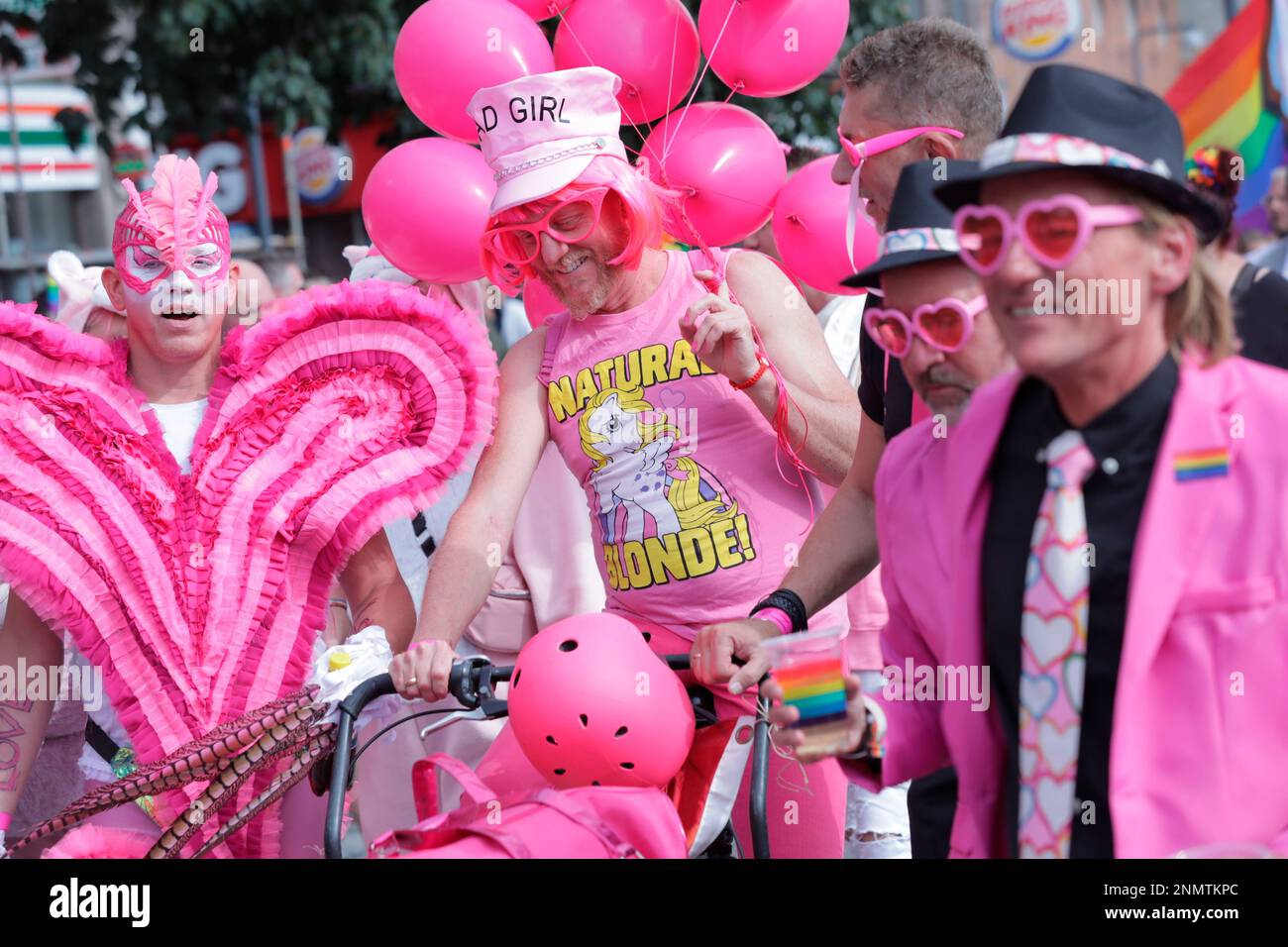 People participate in WorldPride parades through Copenhagen, Saturday ...