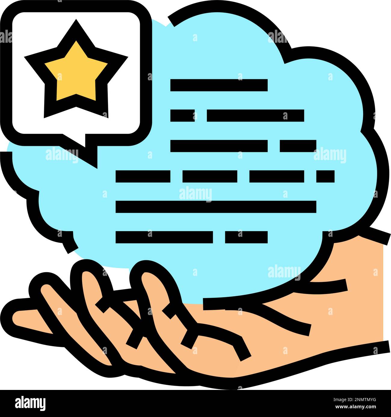 demonstrate good communication skills color icon vector illustration ...