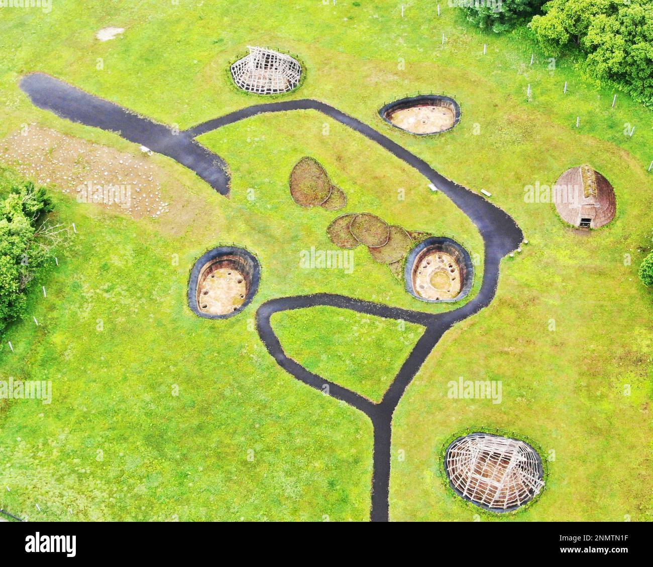 A picture shows Ofuna Site in Hakodate, Hokkaido Prefecture on July 8 ...