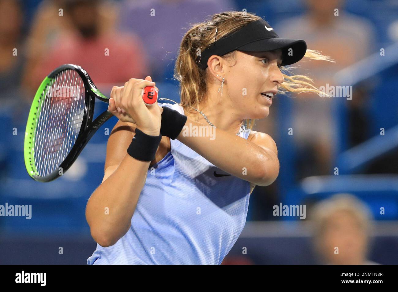 CINCINNATI, OH - AUGUST 20: Paula Badosa of Spain watches a shot during ...