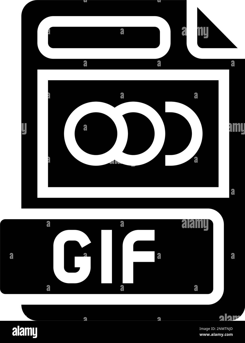 File Format Document Glyph Icon Vector Illustration Stock Vector