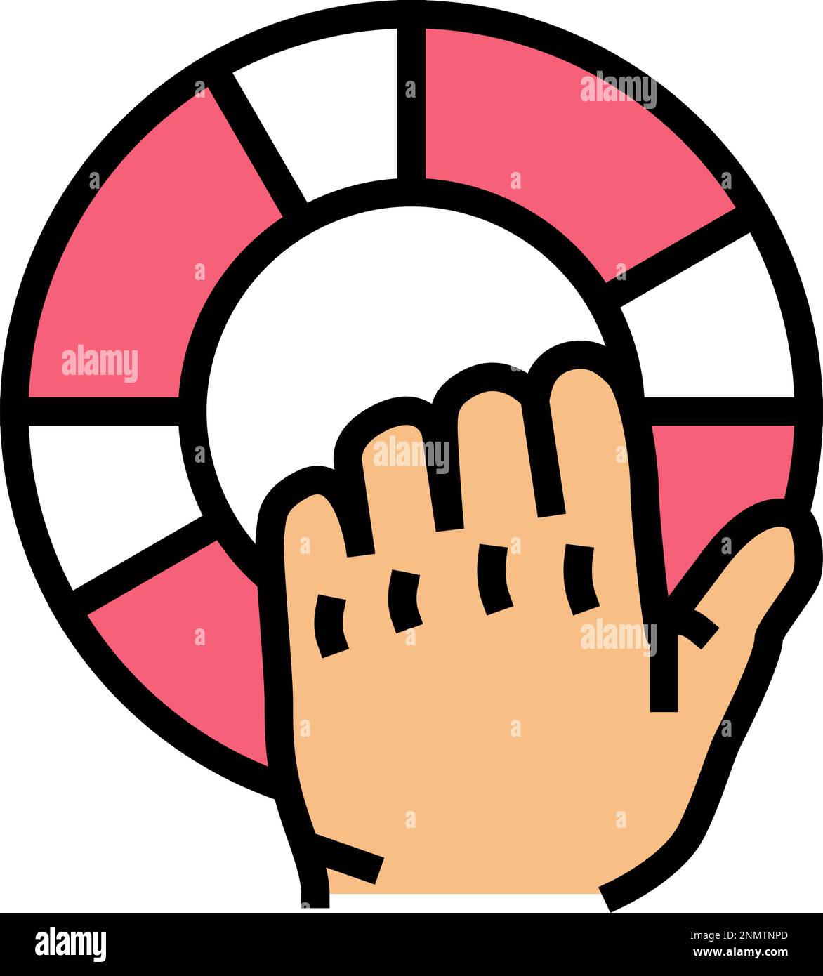 offer to help when you can color icon vector illustration Stock Vector ...