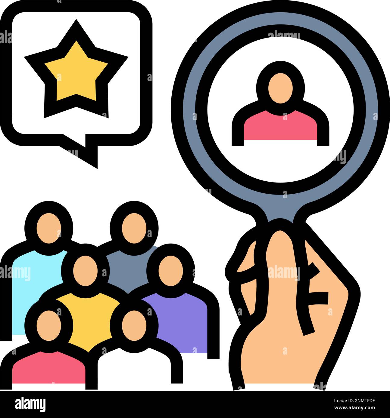 act role model color icon vector illustration Stock Vector Image & Art ...