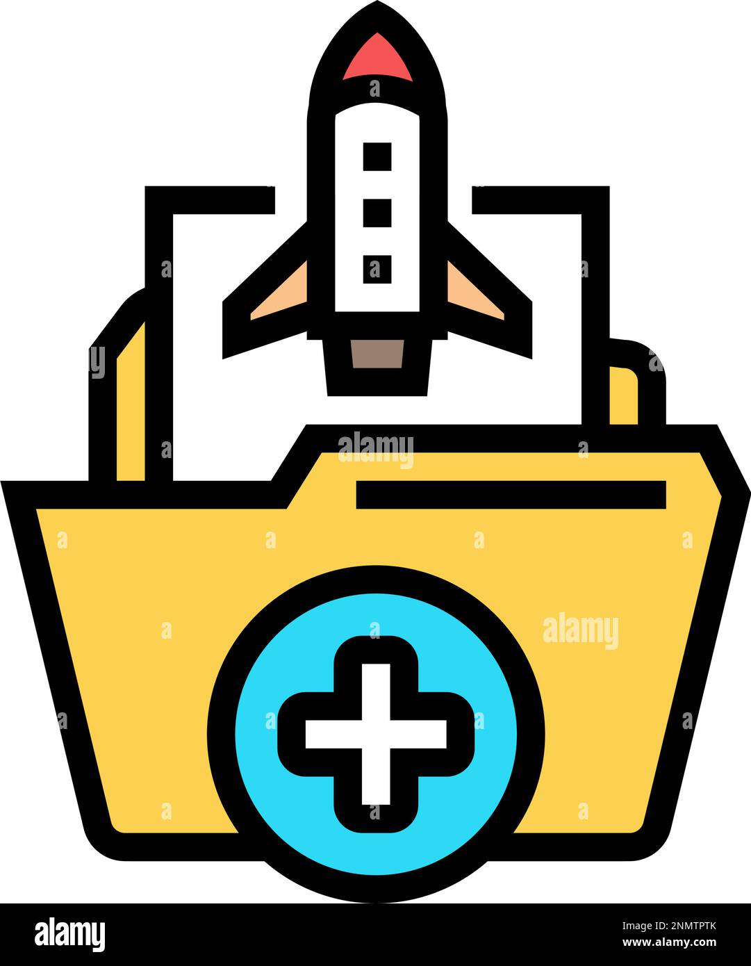 take new projects business color icon vector illustration Stock Vector ...