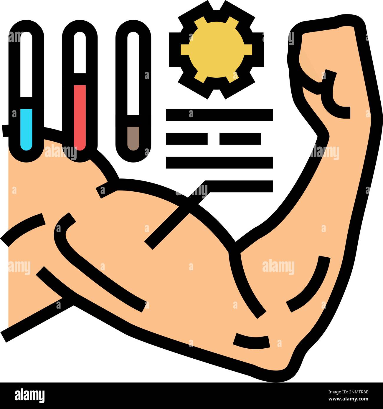 learn your strengths color icon vector illustration Stock Vector Image ...