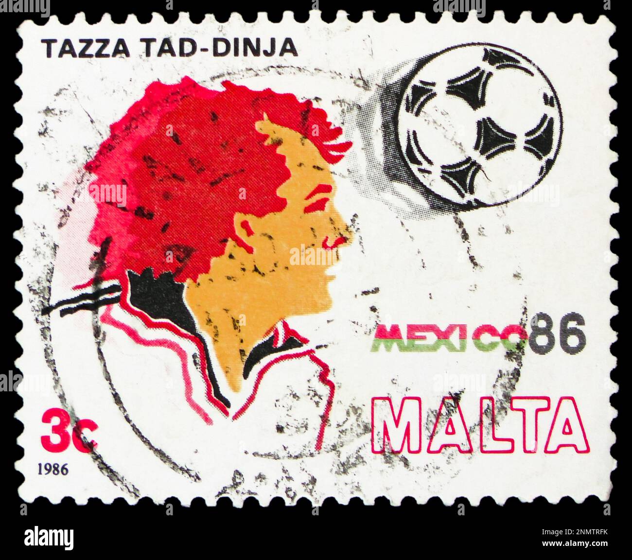 MOSCOW, RUSSIA - FEBRUARY 15, 2023: Postage stamp printed in Malta ...