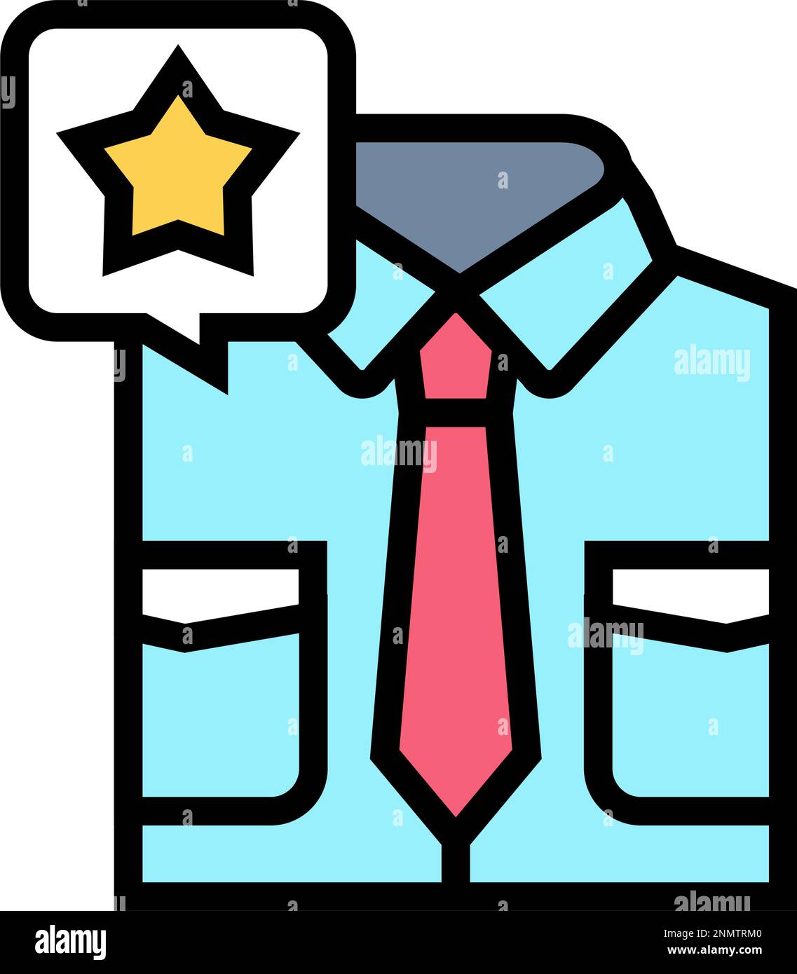 follow the dress code color icon vector illustration Stock Vector Image ...