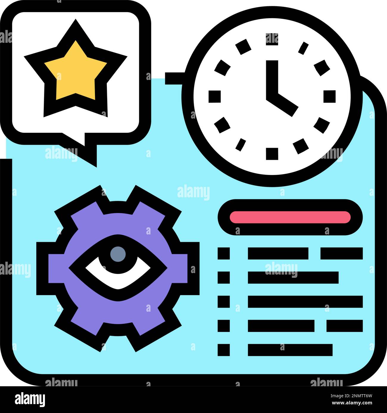 show your organization skills color icon vector illustration Stock ...