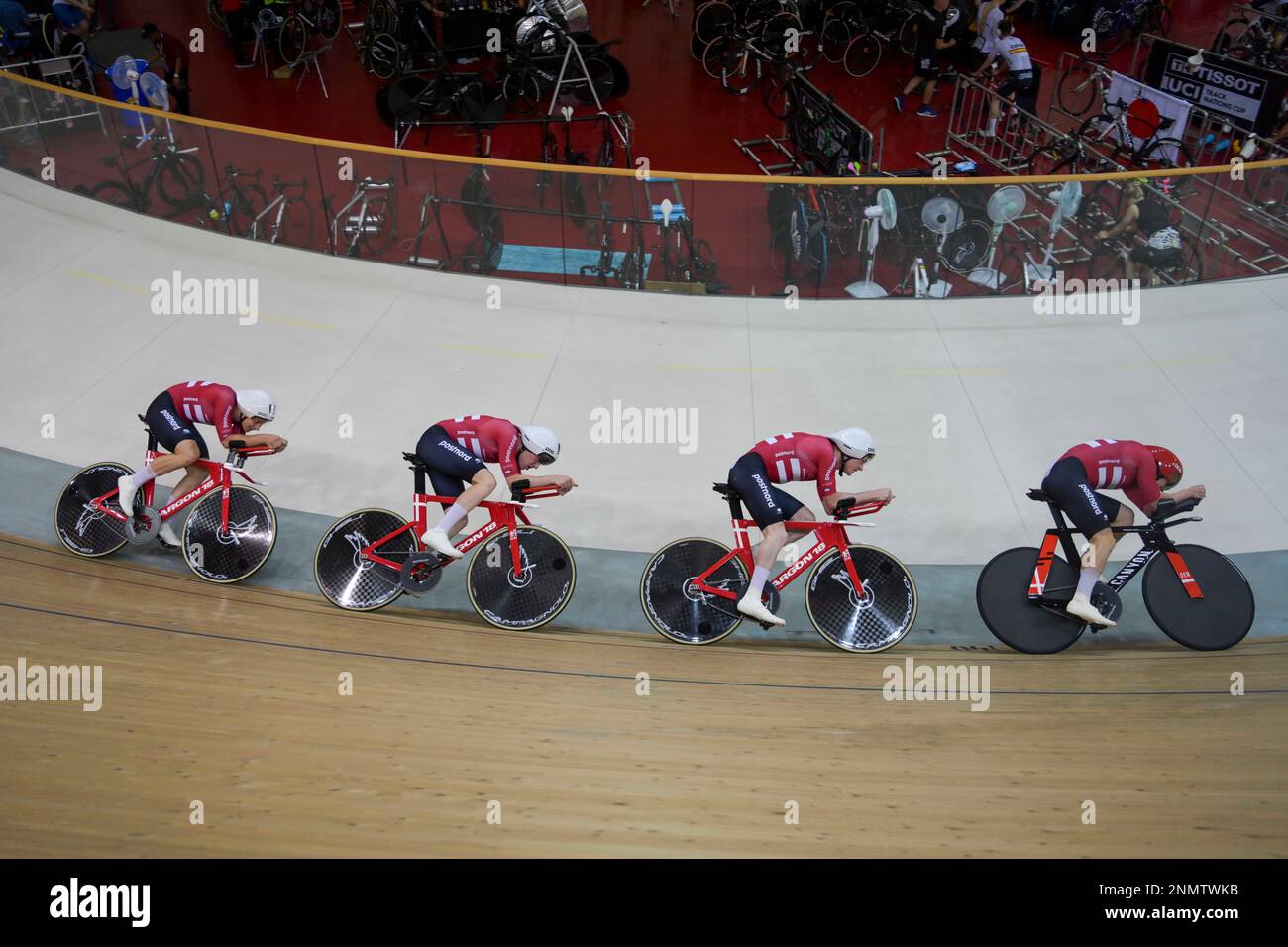 Jakarta, Indonesia. 24th Feb, 2023. Team Denmark compete during the men ...