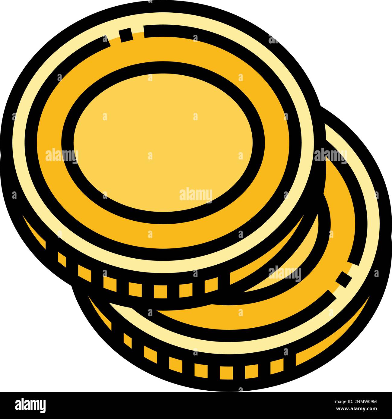 pile coin color icon vector illustration Stock Vector Image & Art - Alamy