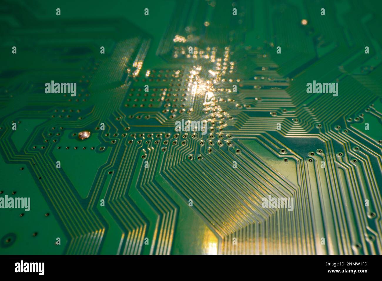 Electronic circuit board with semiconductors chip. Electronic ...