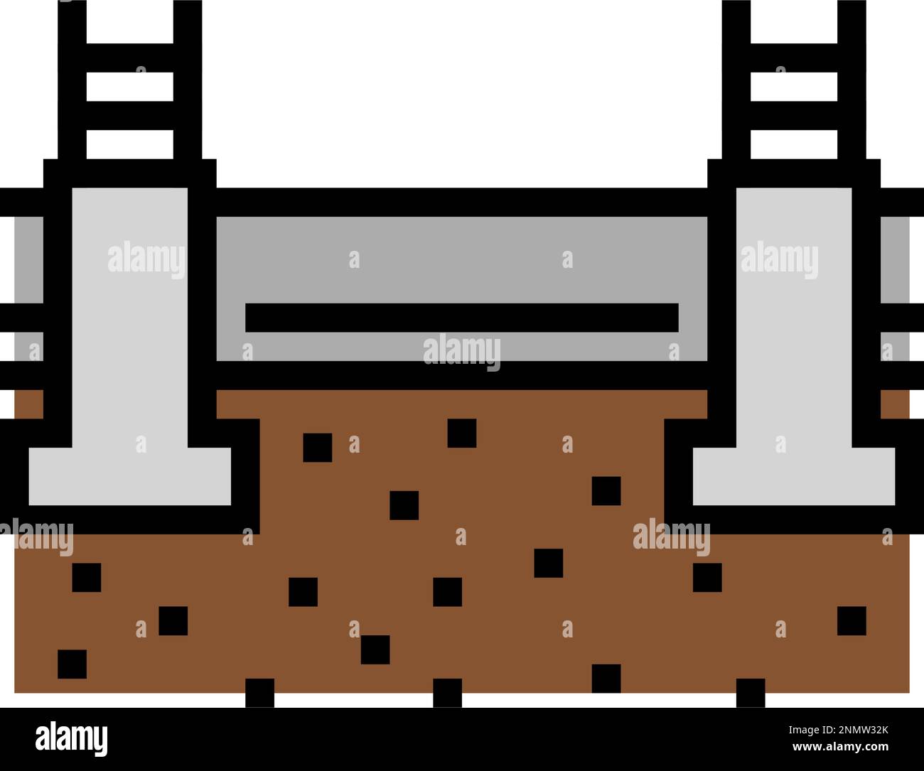 plinth beam building house color icon vector illustration Stock Vector ...