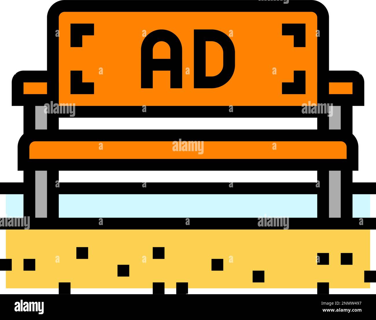 guerrilla advertising color icon vector illustration Stock Vector Image ...