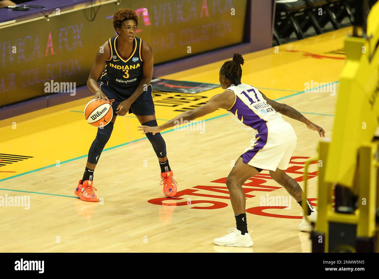 LOS ANGELES, CA - AUGUST 15: Indiana Fever guard Danielle Robinson (3 ...